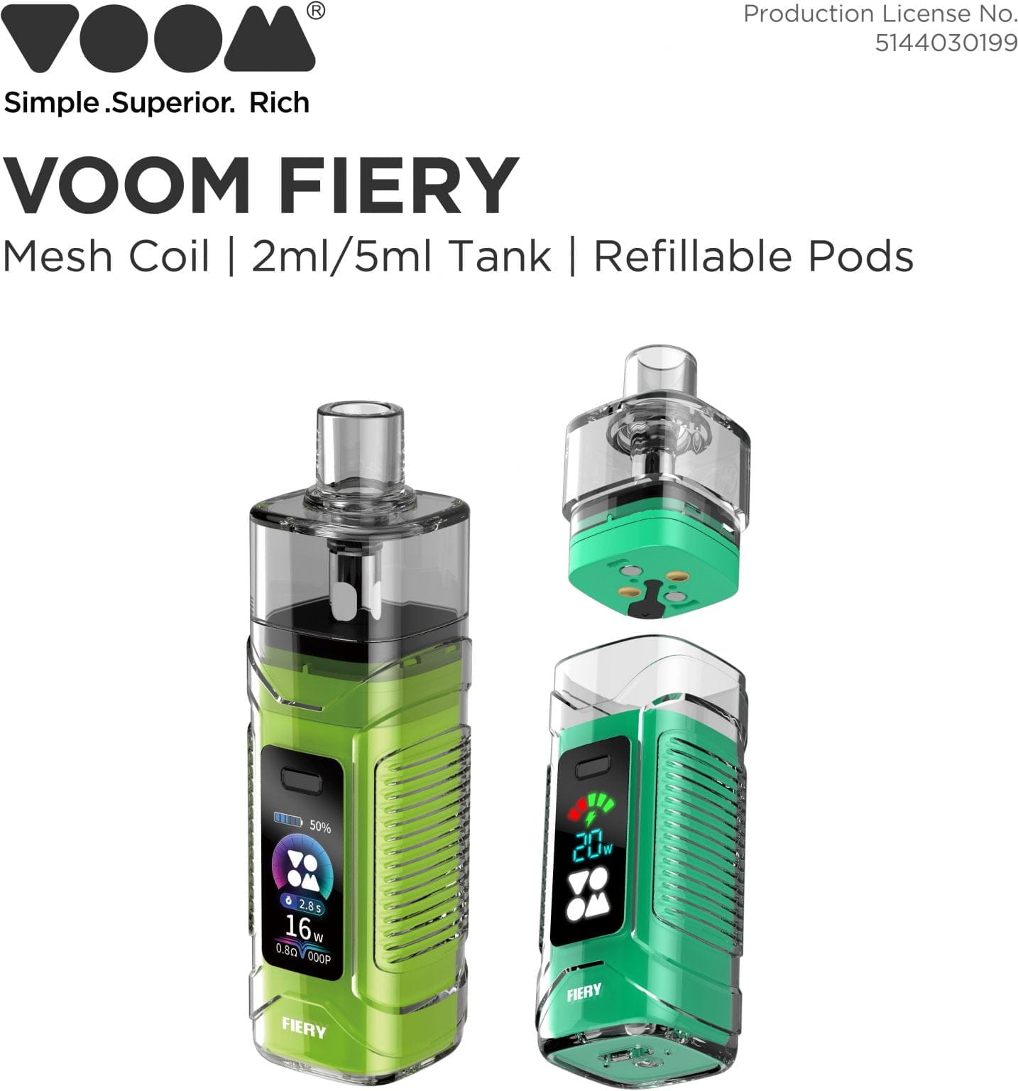 VOOM FIERY — VOOM