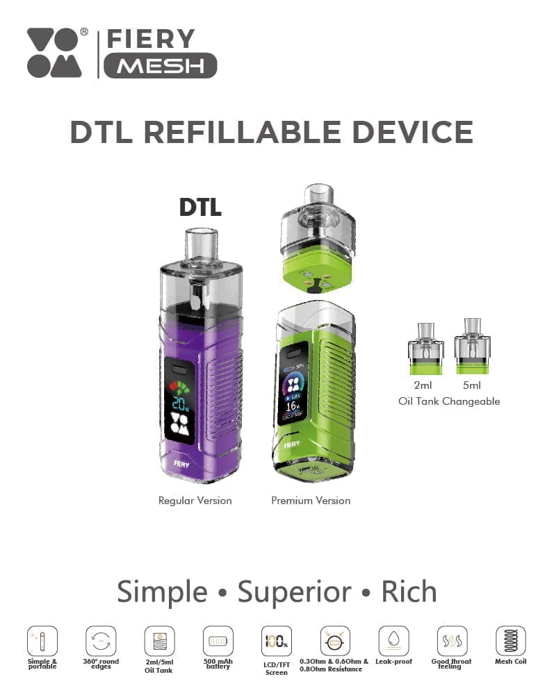 Simple · Superior · Rich — VOOM